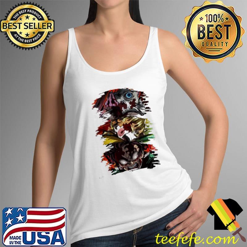 Tanjiro zenitsu inosuke rage mode shirt - Teefefe Premium ™ LLC